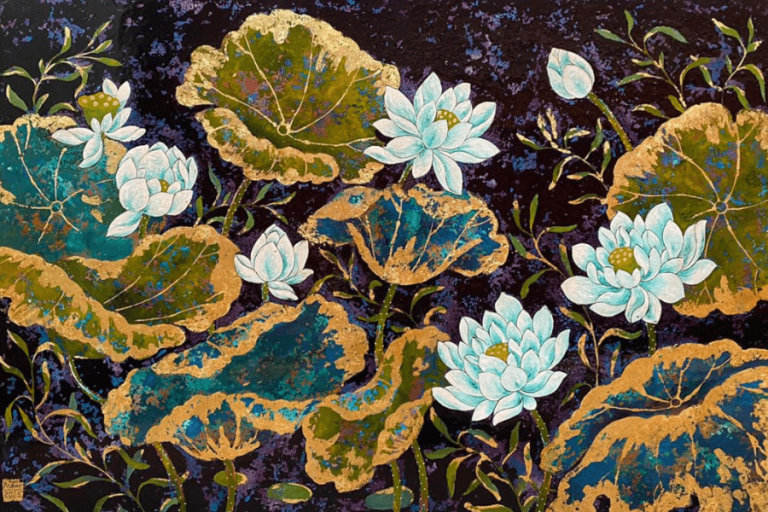 Các Bức Tranh Sơn Mài Hoa Sen Tiêu Biểu Nhất - Art Việt