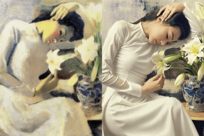 Thiếu Nữ Bên Hoa Huệ - Tác Phẩm Tiêu Biểu Của Họa Sĩ Tô Ngọc Vân - Art Việt